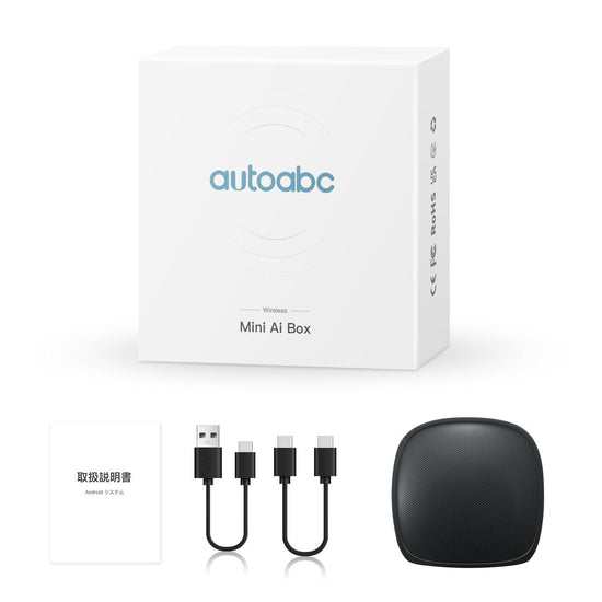 AUTOABC Wireless CarPlay Android Auto Adapter Magic AI Box